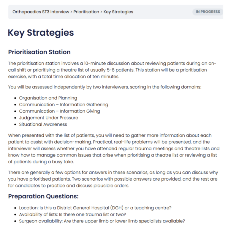 Trauma & Orthopaedics ST3 Application Guide | Medset